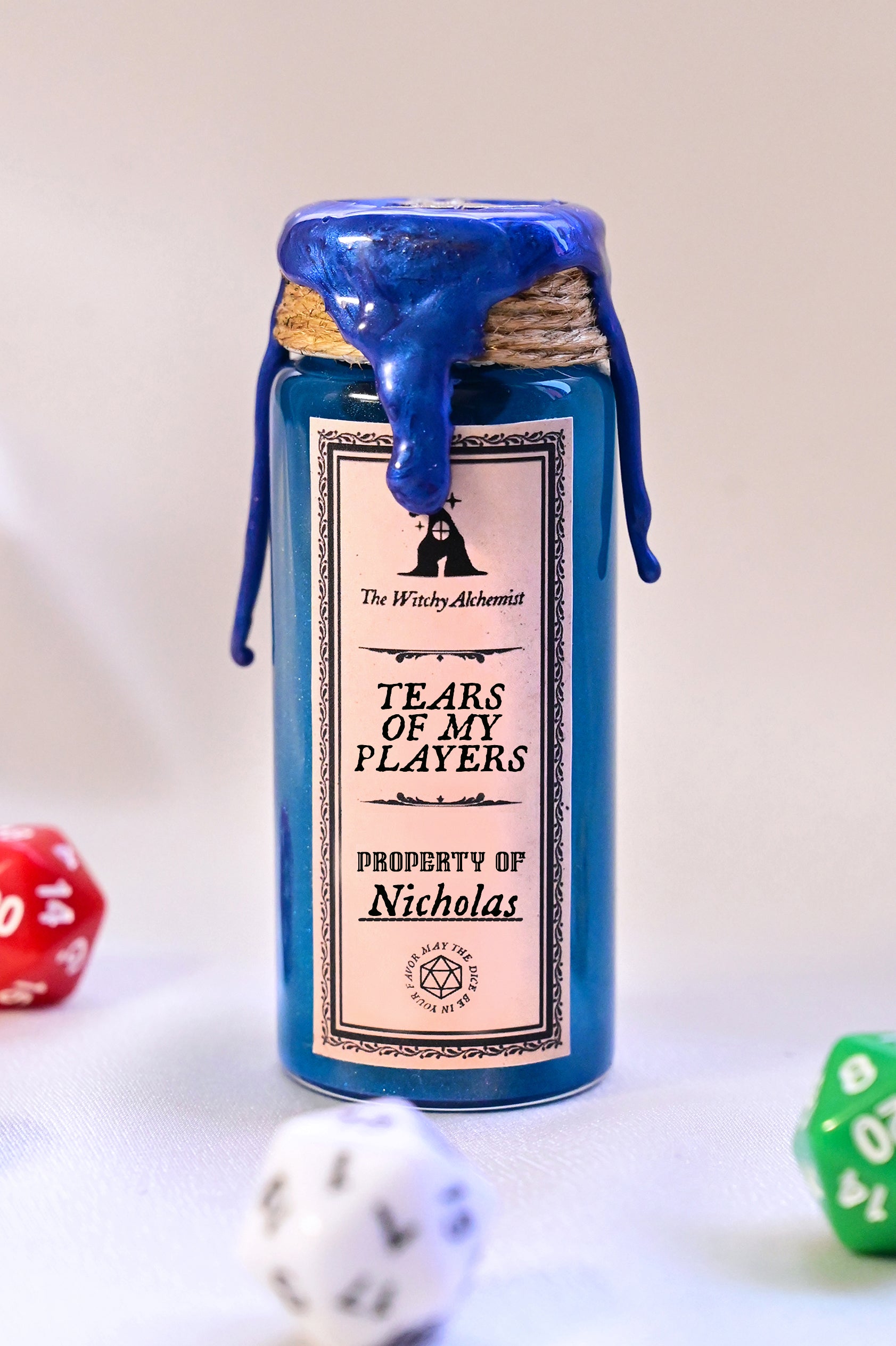 Custom D20 Tears of My Players Potion for DMs (Personalize with name ...